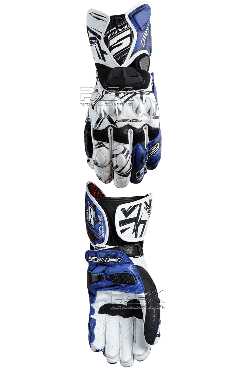 法國頂級摩托車手套 Five advanced gloves RFX1 REPLICA ATTACK BLUE 藍白配色 - PChome 24h購物