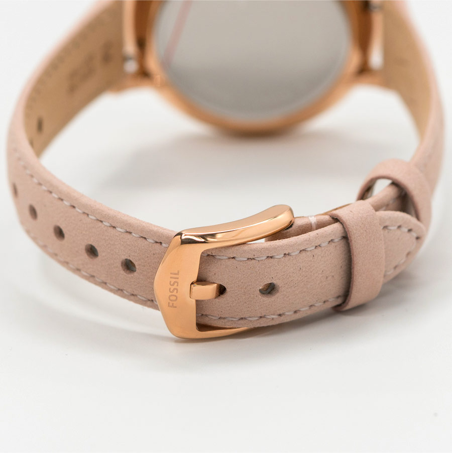 【FOSSIL】 公司貨 Jacqueline 花漾魅力時尚皮革腕錶/粉(ES4671) - PChome 24h購物